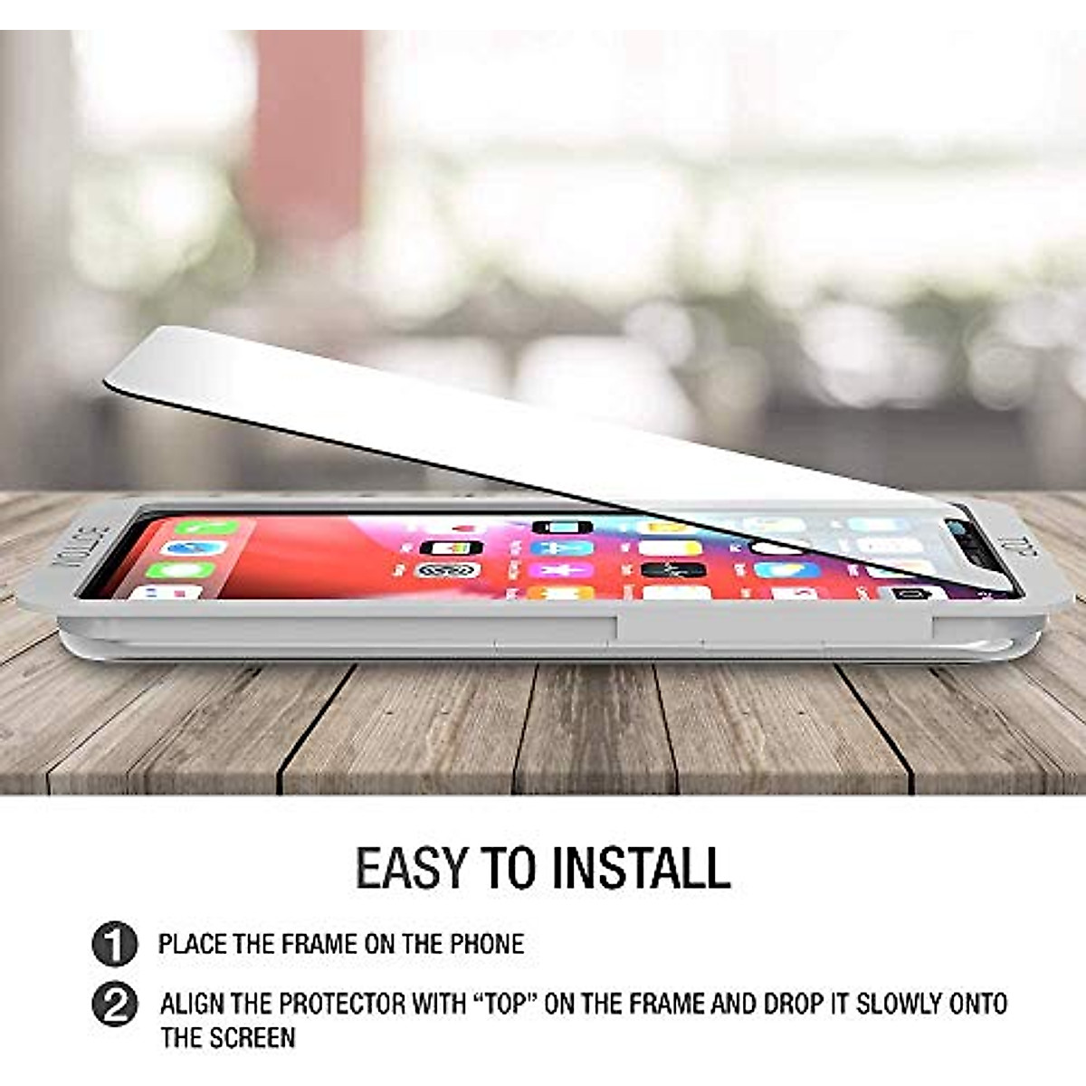 XDesign Glass Screen Protector Designed for iPhone 11 Pro and iPhone XS/iPhone X (3Pack) 5.8-Inch Tempered Glass with Touch Accurate/Impact Absorb+Easy Installation Tray [Fit with Most Cases]- 3 Pack