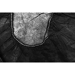 Canyon Rose Disposable Sunless Spray Tan/Spa Treatment Bouffant Cap, Single Use Hair Cap, Keeps Hair Covered and Out of the Way, One Size Fits Most, Black, 100 Per Pack