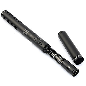 Ksalfoto 3.5mm DSLR Interview Condenser Uni-Directional Mic Shotgun Camera Camcorder Microphone