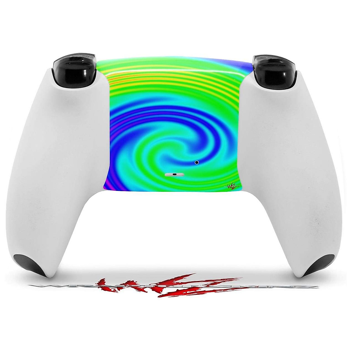 WraptorSkinz Skin Wrap compatible with Sony PS5 DualSense Controller Rainbow Swirl (CONTROLLER NOT INCLUDED)