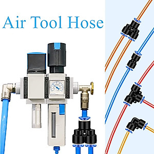 JUNZHIDA Pneumatic Tubing Pipe 1/4" OD Clear Air Compressor PU Line Hose Tube for Water Fluid Transfer 10Meter 32.8ft