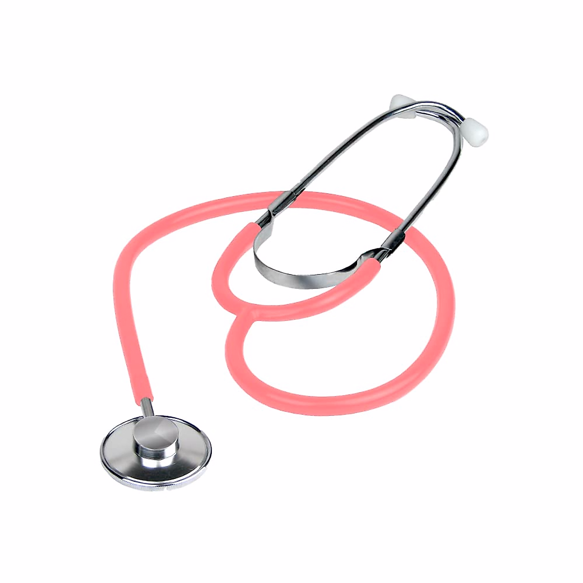 Dixie EMS Single Head Lightweight Stethoscope, Latex Free, for Doctors, Nurses, Students, Medical and Home Use - Pink