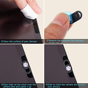 SOLUSTRE 6 PCS Camera Cover Camera Slide Privacy Camera Slide Ultra- Thin Webcam Cover Linux Laptop Computer Camera Protection latop laptopp Cell Phone Product Slider abs