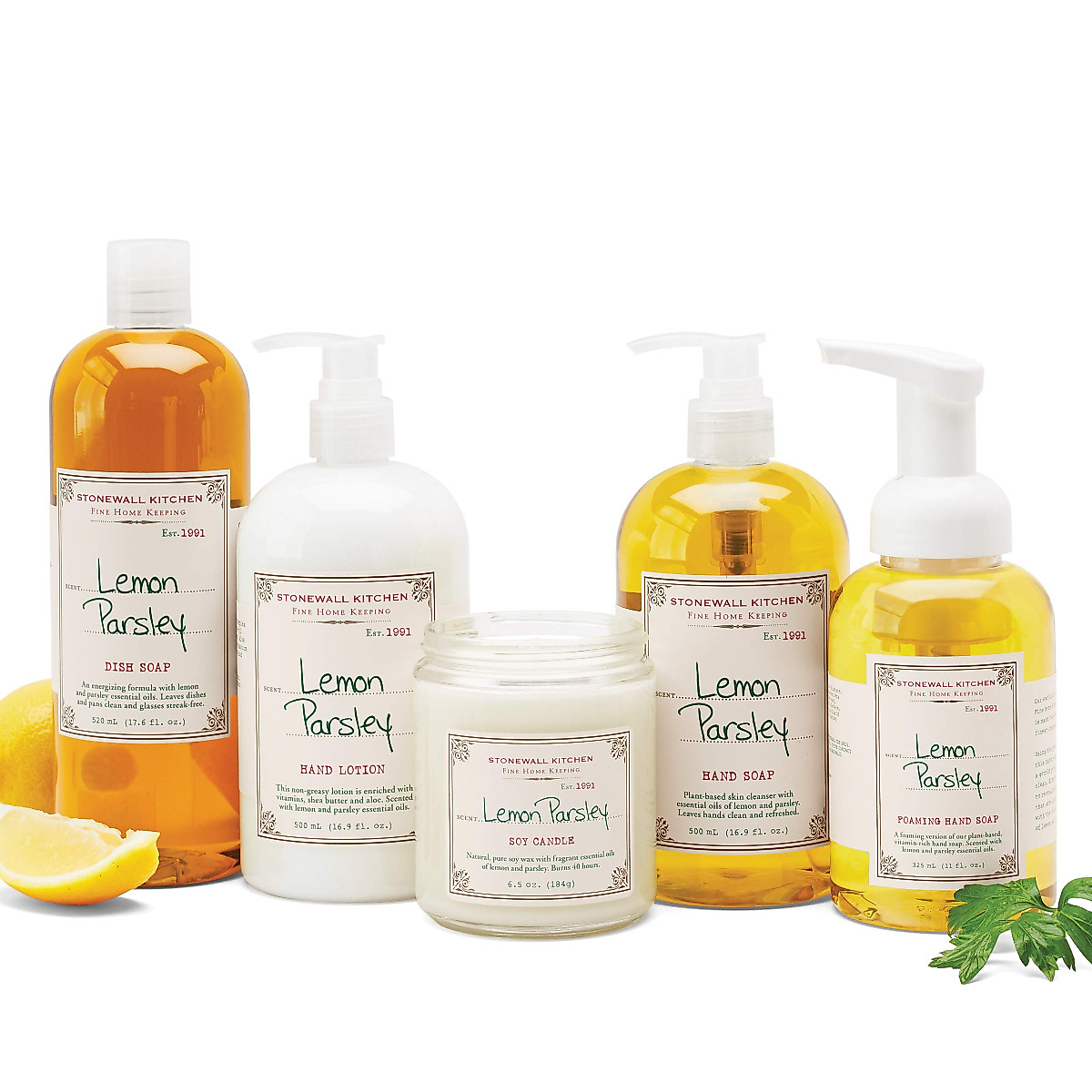 Stonewall Kitchen Lemon Parsley Soy Candle, 6.5 Ounce