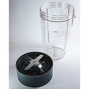 Replaceable Blade Cup Set B9TECH for NutriBull, 32 oz. Suitable for Nutribullet 600 W / 900 W models. Quick change of cup and knife blender kit.