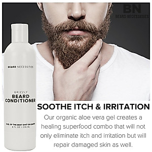 Beard Necessities Conditioner & Softener for All Facial Hair - Enriched with Aloe Vera & Argan Oil To Help Soften & Moisturize. Best Product For Mens Grooming Kit. Soften Your Beard Today!