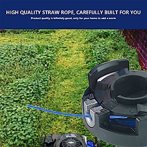 Grass Strimmer Line Trimmer Cord Twist Lines Universal Replacement Trimmer Lines Star Line Eater Weed Strimmer Wire String Brush Cutter for All Garden Grass Strimmers (2.0MMx90M)