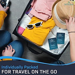 NOVEHA 60Pcs Allergy Relief Eyelid Wipes | Pre-moistened Hypoallergenic Eye Cleansing Pads, Reduce Itchiness, Redness & Discomfort Caused By Allergy, Clean, Soothe & Remove Debris (1 Pack)