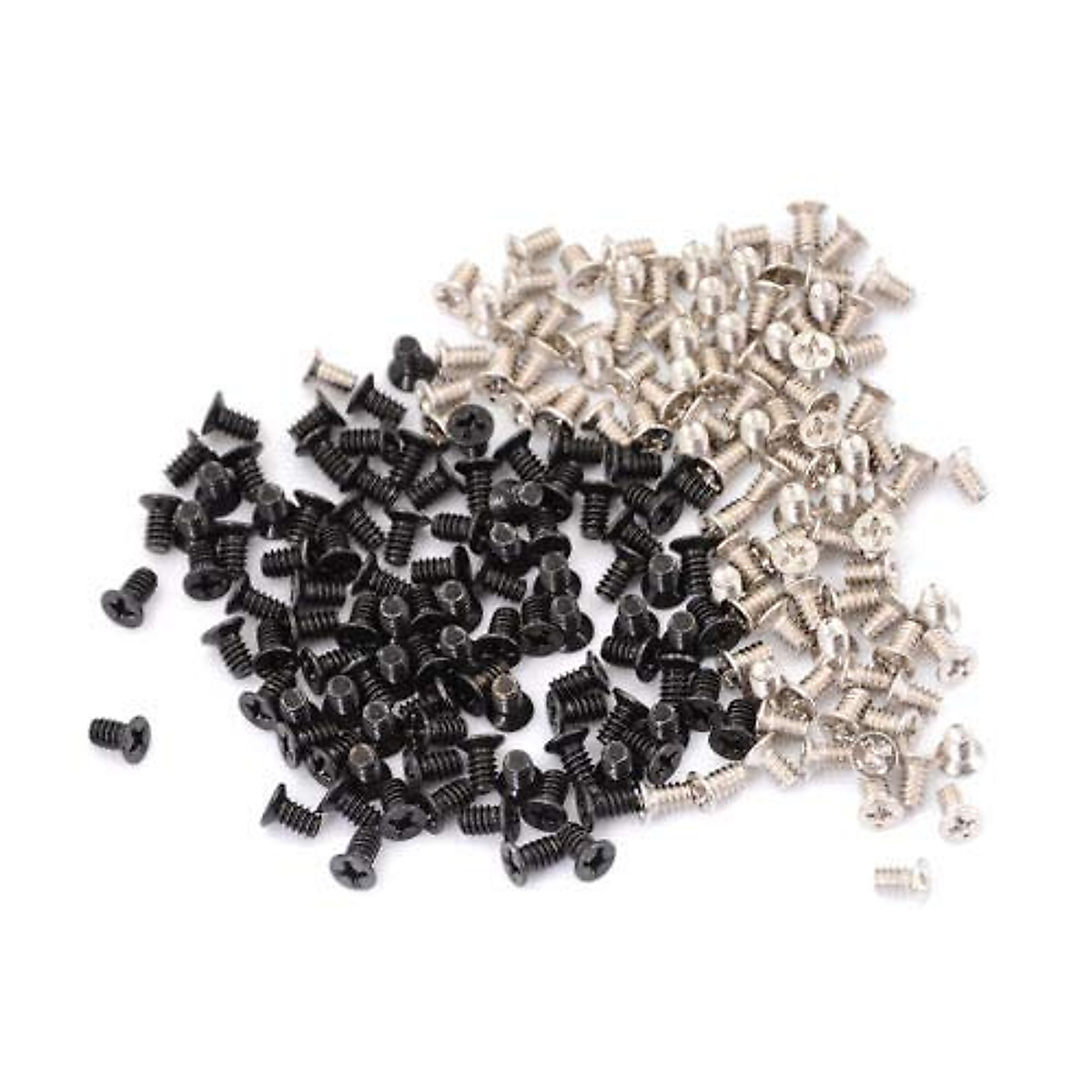 Ochoos PC Case 326mm Hard Drive HDD Caddy Hot Swap Server Tray Mount Screw Flat Countersunk Head DIY Computer C 100pcs - (Color: Silver)