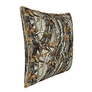 Augenstern Zippered Pillow Protectors Cover Case Mossy-Tree-Camo-Leaf Decorative Throw Pillow Cover Square Cushion Case 16"X16"