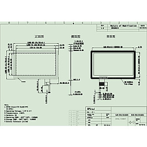 SANZAMELIN 7.0 inch Fillet capacitance Touch TFT TN Display 800 * 480 Resolution RGB Interface