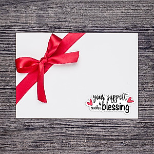 1.5'' Your Support is Such a Blessing Stickers,Thank You Stickers,Handmade Stickers,Business Stickers,Envelopes Stickers for Online Retailers,Handmade Goods,Small Business,500 Labels Per Roll