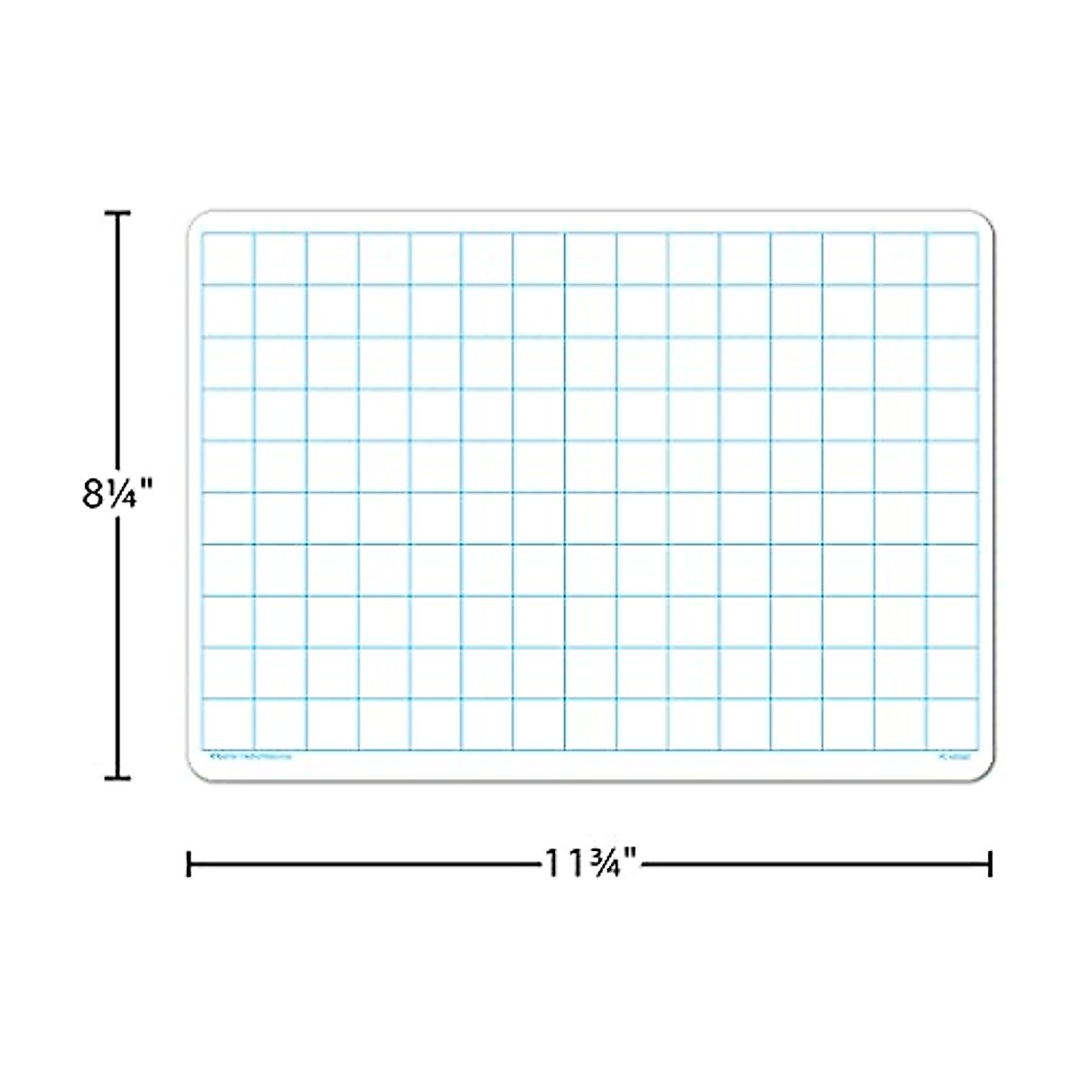 Teacher Created Resources TCR77253 Math Grid Dry Erase Boards, Set of 10, Multi