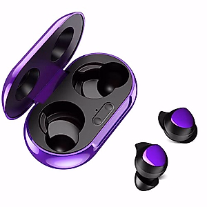 Urbanx Street Buds Plus True Bluetooth Earbud Headphones for Samsung Galaxy Note Pro 12.2 3G - Wireless Earbuds w/Noise Isolation - Purple (US Version with Warranty)