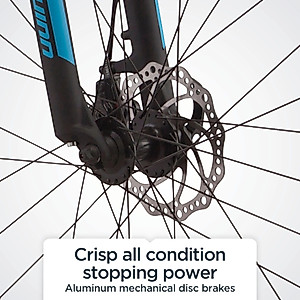 Schwinn Mesa 2 Adult Mountain Bike, 21 Speeds, 27.5-Inch Wheels, Small Aluminum Frame, Black