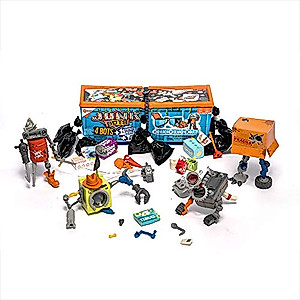 HEXBUG JUNKBOTS - Industrial Dumpster Assortment Kit - Surprise Toys in Every Box LOL with Boys and Girls - Alien Powered Toys for Kids - 50+ Pieces of Action Construction Figures - for Ages 5 and Up