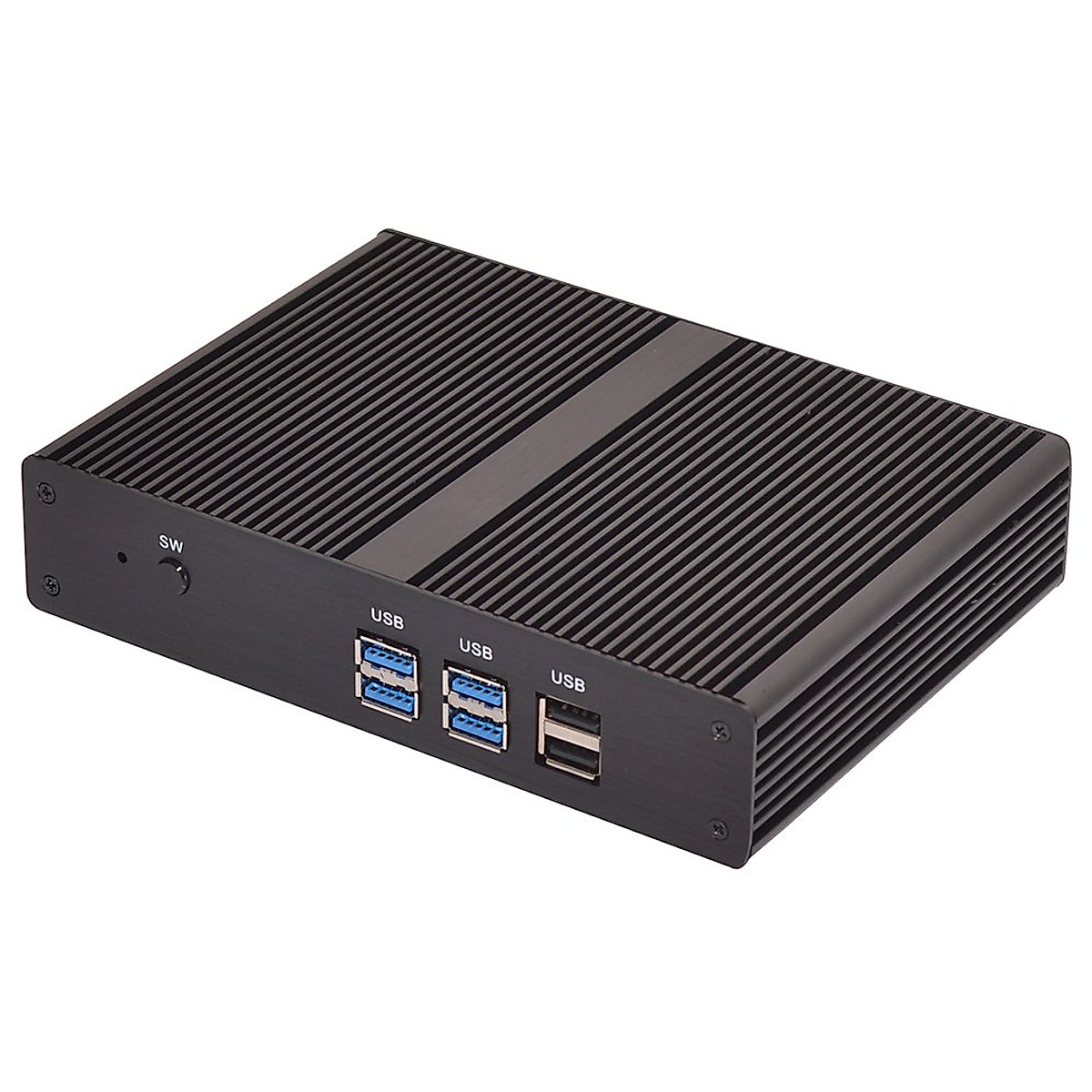 HUNSN Fanless Mini PC, Desktop Computer, HTPC, Kodi Box, Intel Core I5 4200Y / 4300Y, Windows 11 or Linux Ubuntu, BM05, VGA, HDMI, LAN, 4 x USB3.0, 2 x USB2.0, 8G RAM, 128G SSD