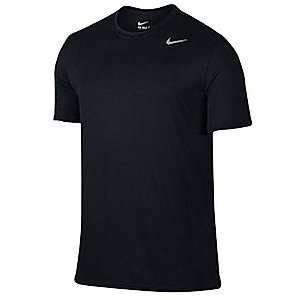 Nike Men's Dri-Fit Athletic Short Sleeve Shirt (X-Large, Black)