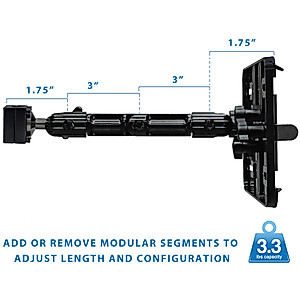 Mount-It! Premium Car Headrest Tablet Holder with Adjustable Arm | Heavy Duty Aluminum Car Tablet Mount for iPad 7, Galaxy Tab, Fire Tablets (MI-7310)
