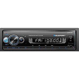 BLAUPUNKT Multimedia Car Stereo - Single DIN LCD Display with Bluetooth Streaming, Hands-Free Calling, MP3/USB Front Aux, AM/FM Receiver