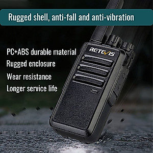 Retevis RT68 Walkie Talkies Rechargeable, Portable Two Way Radios 6 Pack with Six-Way Multi Gang Charger, Heavy Duty Walkie Talkie for Adults, Hands Free, Long Range, for School Restaurant Farm