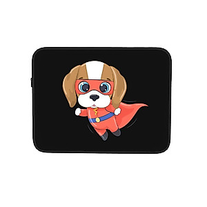 Superhero Little Dog for Kids 13 inch Portable Laptop Sleeve Compatible with MacBook Air Notebook Computer Case for Men Women College School Students