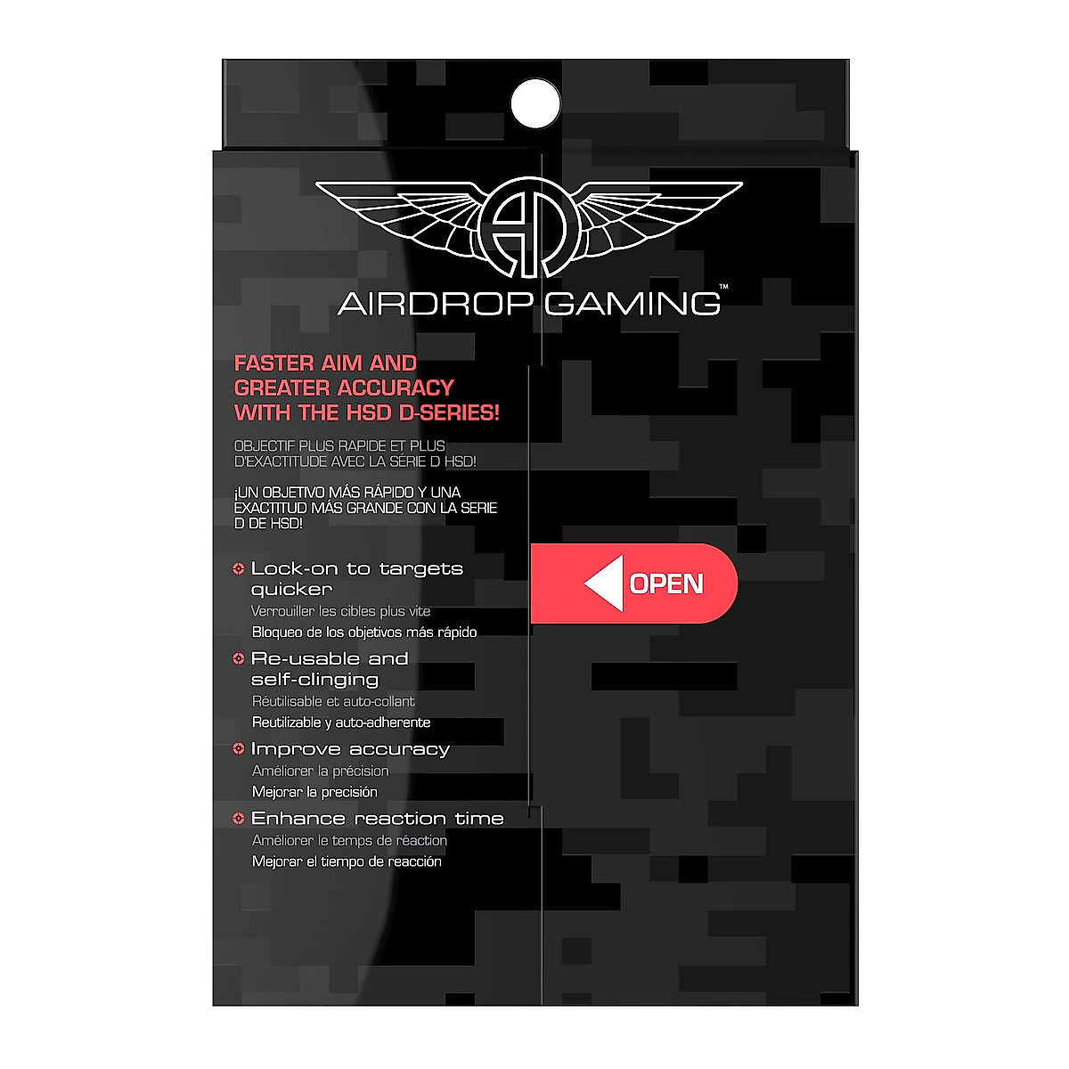 HipShotDot D-Series Care Pack - Reusable Transparent Aim Sight Assist TV Decals - Gaming Television or Monitor Decal for FPS Video Games Compatible with PC, Xbox & Playstation (1.0 Yellow)