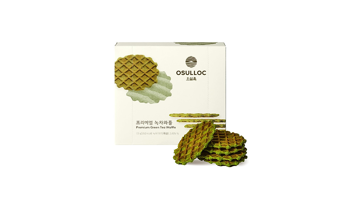 OSULLOC Green Tea Waffles - Premium Matcha Snacks