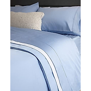 Highland Feather 100% Pure Cotton Duvet Cover – 300 Thread Count, Long-Staple Combed Cotton Best-Bedding Sheets for Bed, Breathable, Soft & Silky Sateen Weave