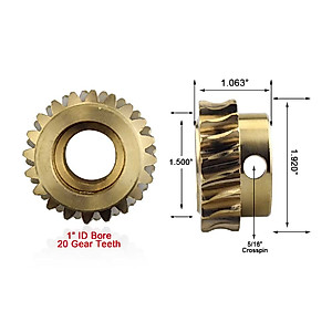 KINTLE Snowblower Auger Worm Gear - Compatible with Ariens snowblowers, Replaces ST824, 924050, 52402600, 524026, 924082, 52422700