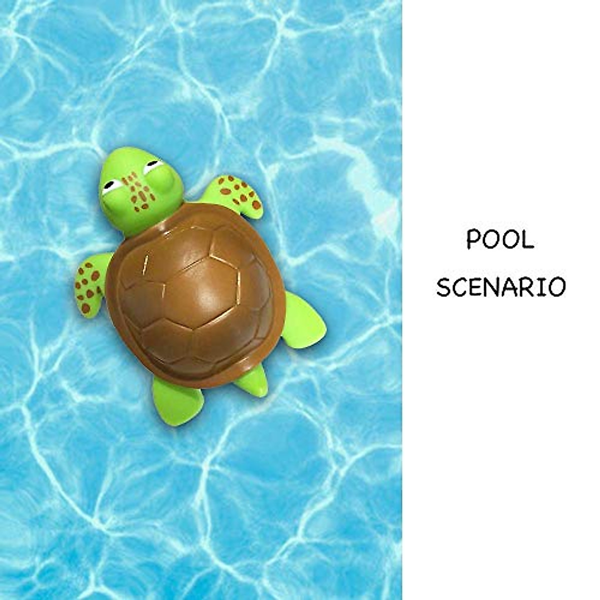 Chlorine Floater, Turtle Collapsible Floating Pool Dispenser Set，Fits 3" Chlorine Tablets，Release Adjustable for Indoor & Outdoor Swimming Pool Hot Tub SPA(2 Pack)