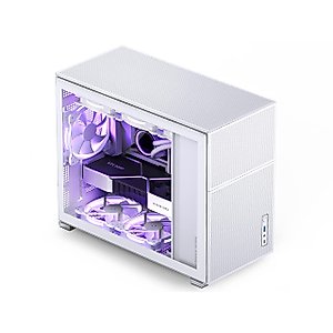 JONSBO D31 MESH White Micro ATX Computer Case, M-ATX/ITX Mainboard/Support RTX 4090(335-400mm) GPU 360/280AIO,Power ATX/SFX: 100mm-220mm Multiple Tool-Free Design,White