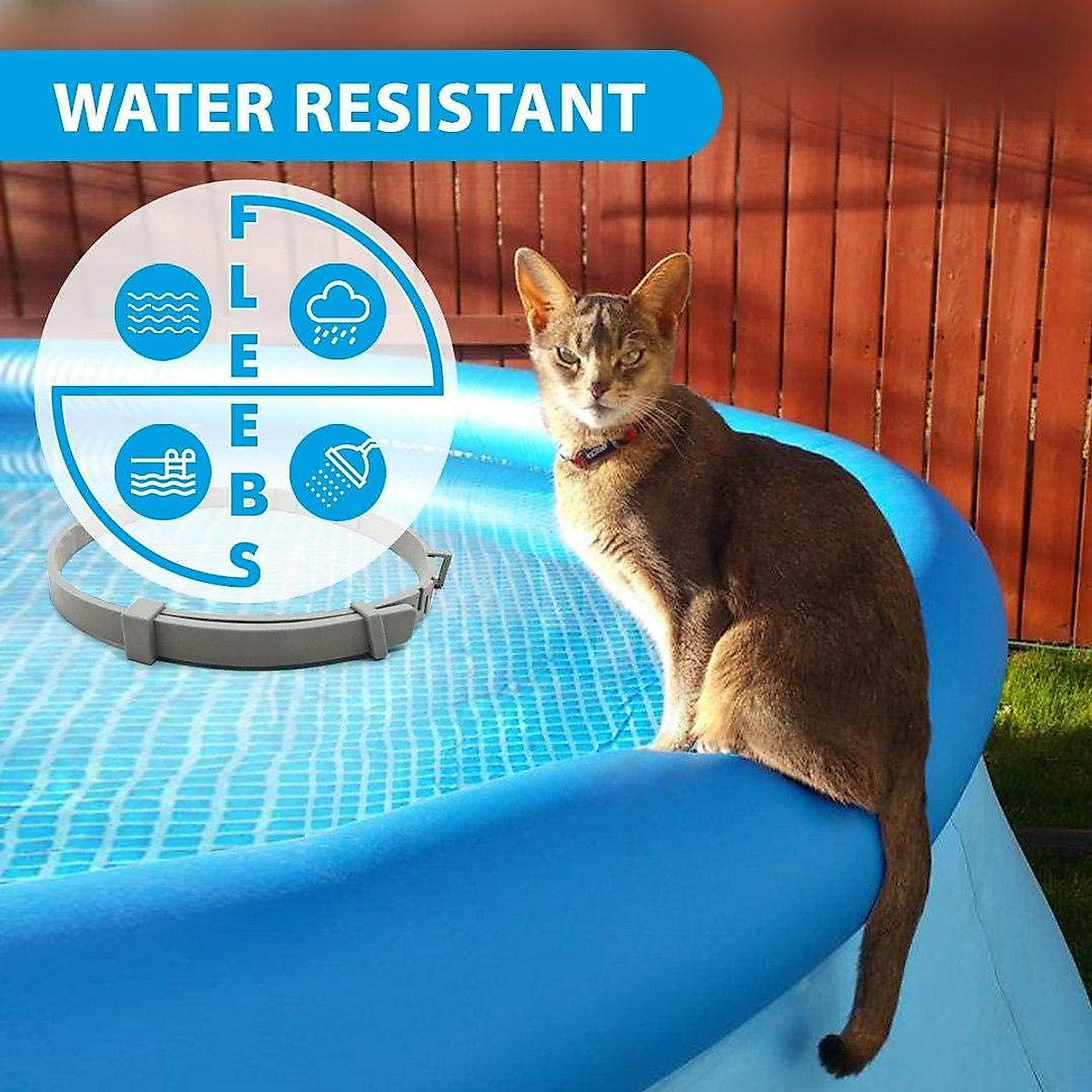 Fleebs Cat Flea Collar - 2 Pack Adjustable Tick Collars for Cat Collar with Essential Oils Fits All Cats