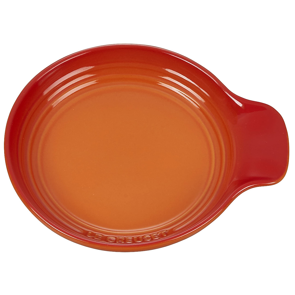 Le Creuset Signature Stoneware Spoon Rest, 6 Inches, Flame