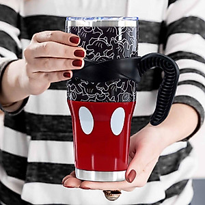 Sunmdecor 40 Oz Tumbler with Handle and Silicone Straws,Coffee Insulated Tumbler with Handle,40oz Tumbler with Handle