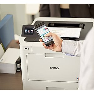 Brother HL-L8360CDW Business Color Laser Printer, Wireless Networking, Mobile Printing, Cloud Printing, Auto 2-Sided Printing, 2.7" Color Touchscreen, NFC, Ethernet, White, Tillsiy Printer Cable