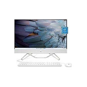 HP 23.8” All-in-One Desktop PC, Intel Celeron Processor J4025, 4 GB RAM, 256 GB SSD, FHD Windows 11 Home Webcam (24-cb0110, 2022) (Renewed)…