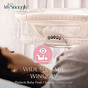 MySnuggly Newborn Bassinet Insert for Halo Bassinets | Patented Safe Real Cuddling Feeling for Better Sleep