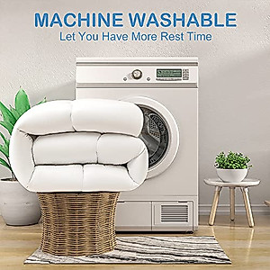 LIANLAM Mattress Topper for Back Pain Relief, Soft Mattress Protector Cover with 8"-21" Deep Pocket (White, King)