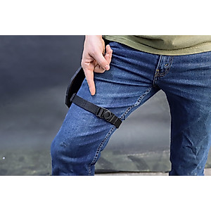 Shatterproof Archery Leather Hip Quiver Rear Facing (Right Hip)