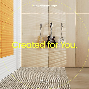 String Swing Guitar Wall Mount, Guitar Hanger, Wall Guitar Mount, Guitar Holder Hook for Wall, Fits All Size Guitars, Acoustic, Electric, Bass, Cherry Hardwood - Made in USA