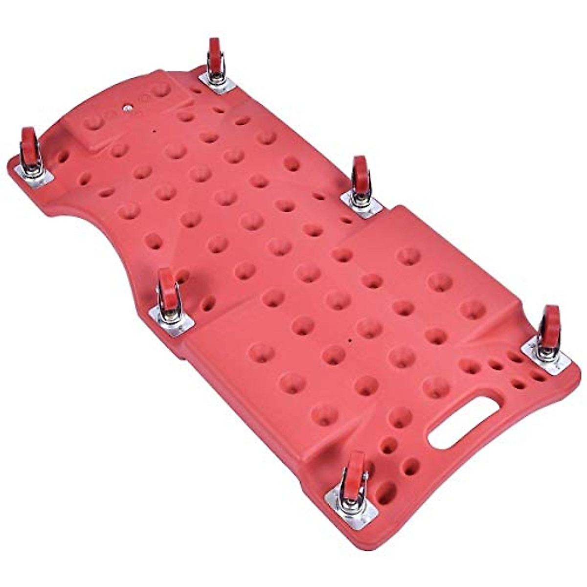 6 Pack Creeper Wheels 2.5 Inch Heavy Duty Swivel Caster Wheel Creeper Service Cart Stool Post Mount, M10 (Around 3/8") x 1" Metric Threaded Stem Casters Wheels Replacement