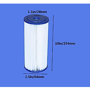 5 Micron 10" Pleated Whole Home Replacement Water Sediment Filter，Universal Simple Multi-Origami Filter Element