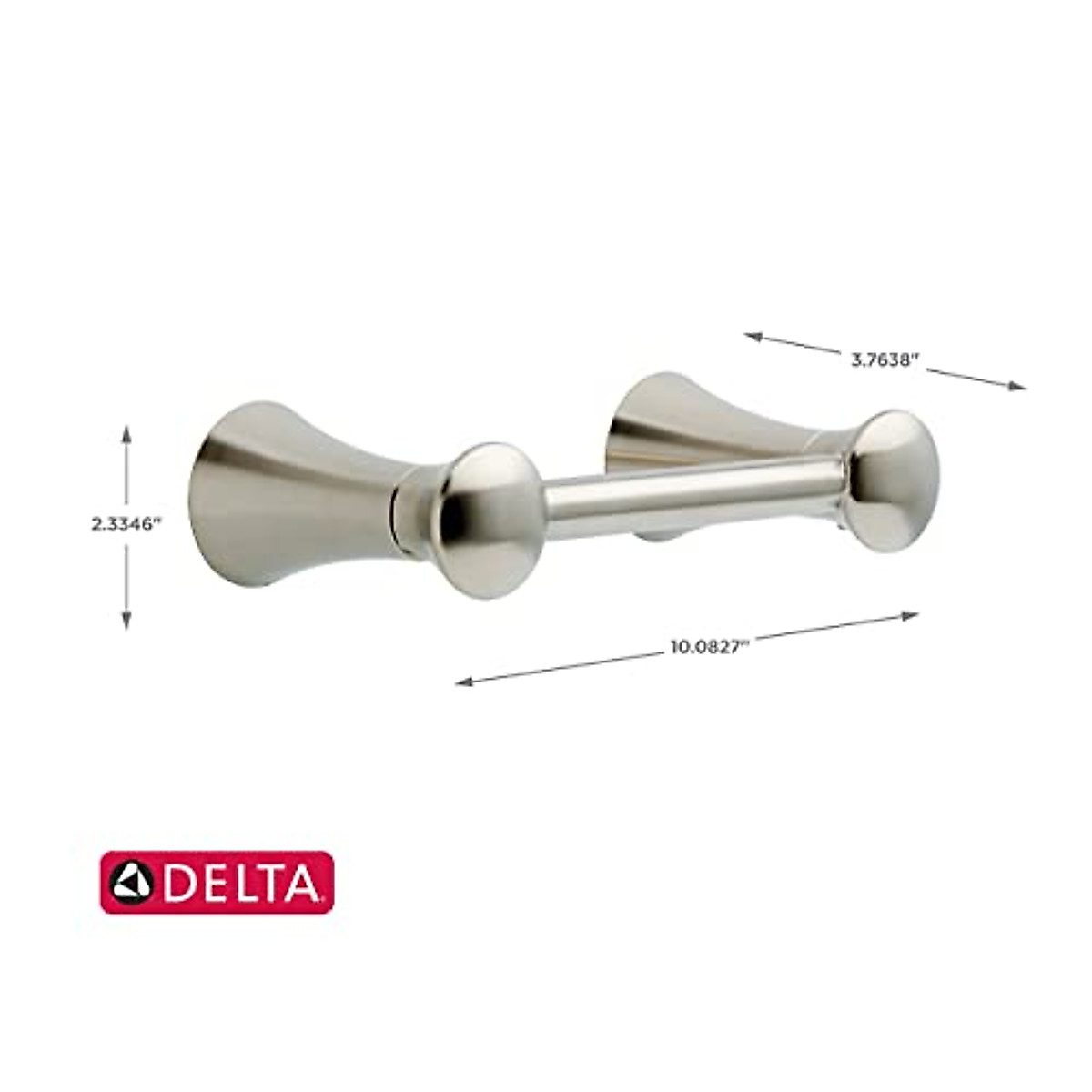 Delta Faucet Lahara Toilet Paper Holder, Brilliance Stainless Steel, Bathroom Accessories, 73850-SS