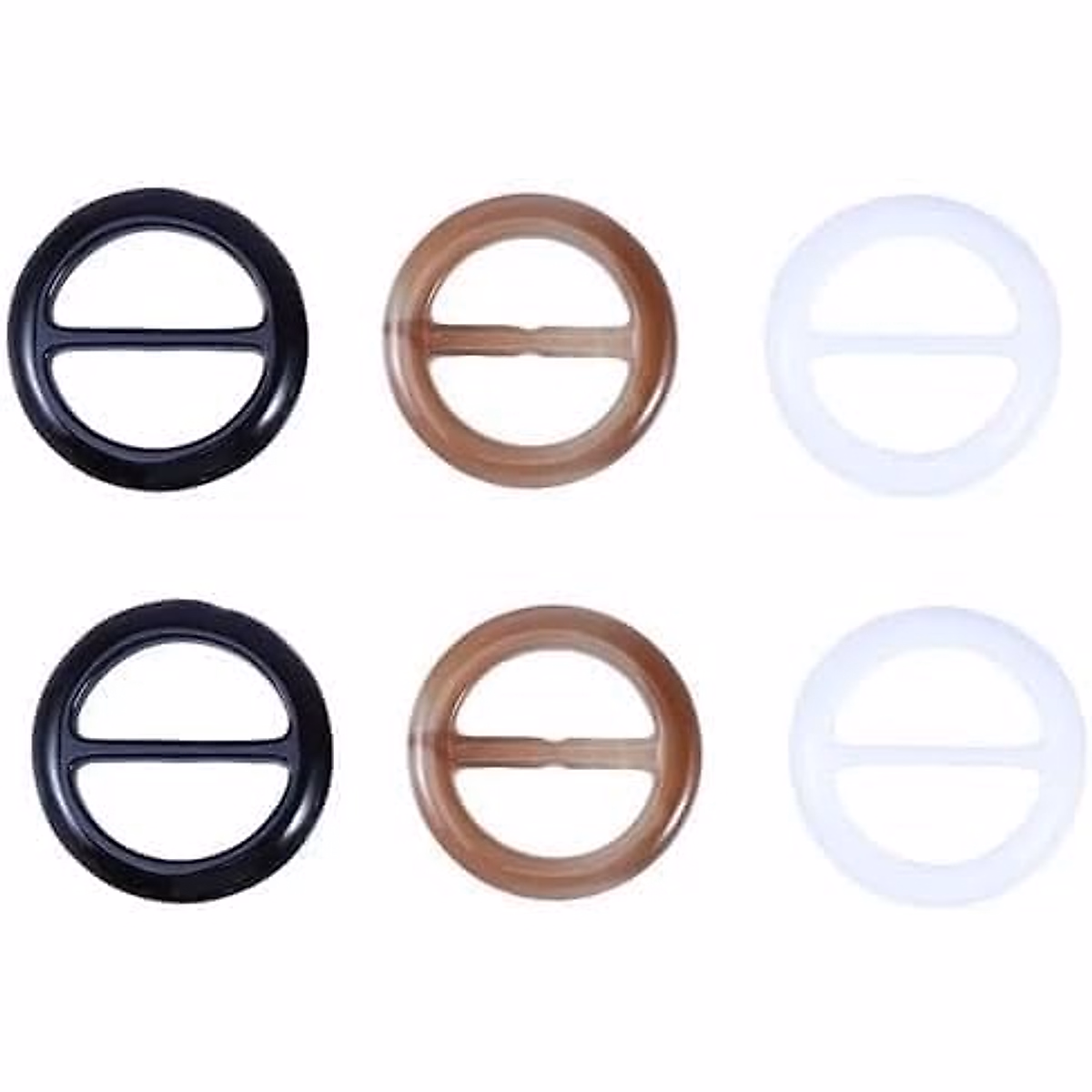 6Pcs Random Color Round Plastic Scarf Clip Ring Scarf Slides T Shirt Clips for Neckerchief Easy to Use Fashion Scarves,Scarves and Wraps Sports Fan Pins