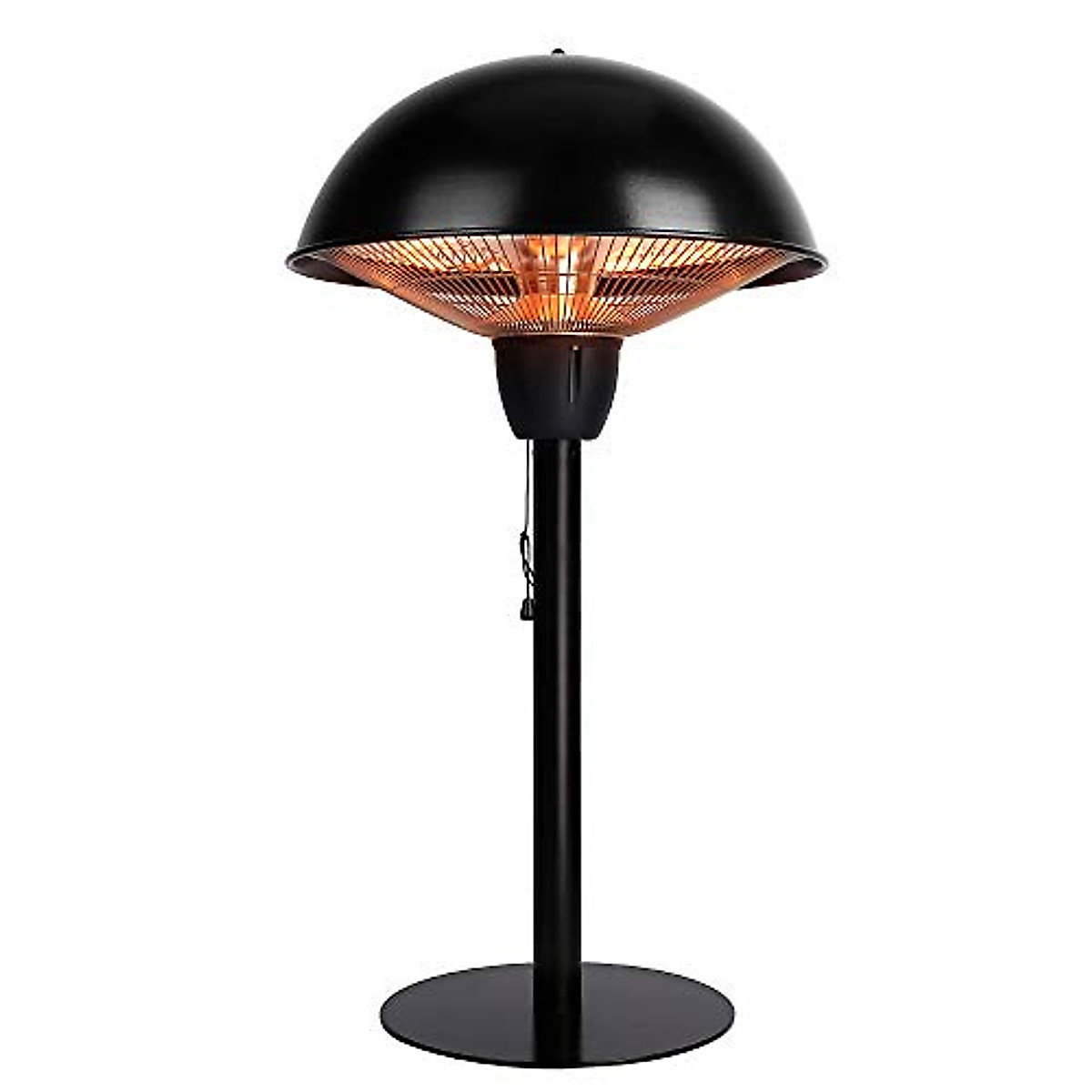 Star Patio Electric Patio Heater, Tabletop Heater, Infrared Heaters, Electric Outdoor Heater, Outdoor Space Heater, Portable Heater with Hammered Bronze Finished, 1500W, STP1566-BT