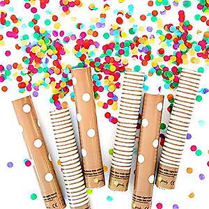 Peachy Party Poppers Confetti Cannons, Modern Biodegradable Wedding Confetti Cannon, Confetti Poppers for Send Off, Wedding, New Years Eve, Party Supplies