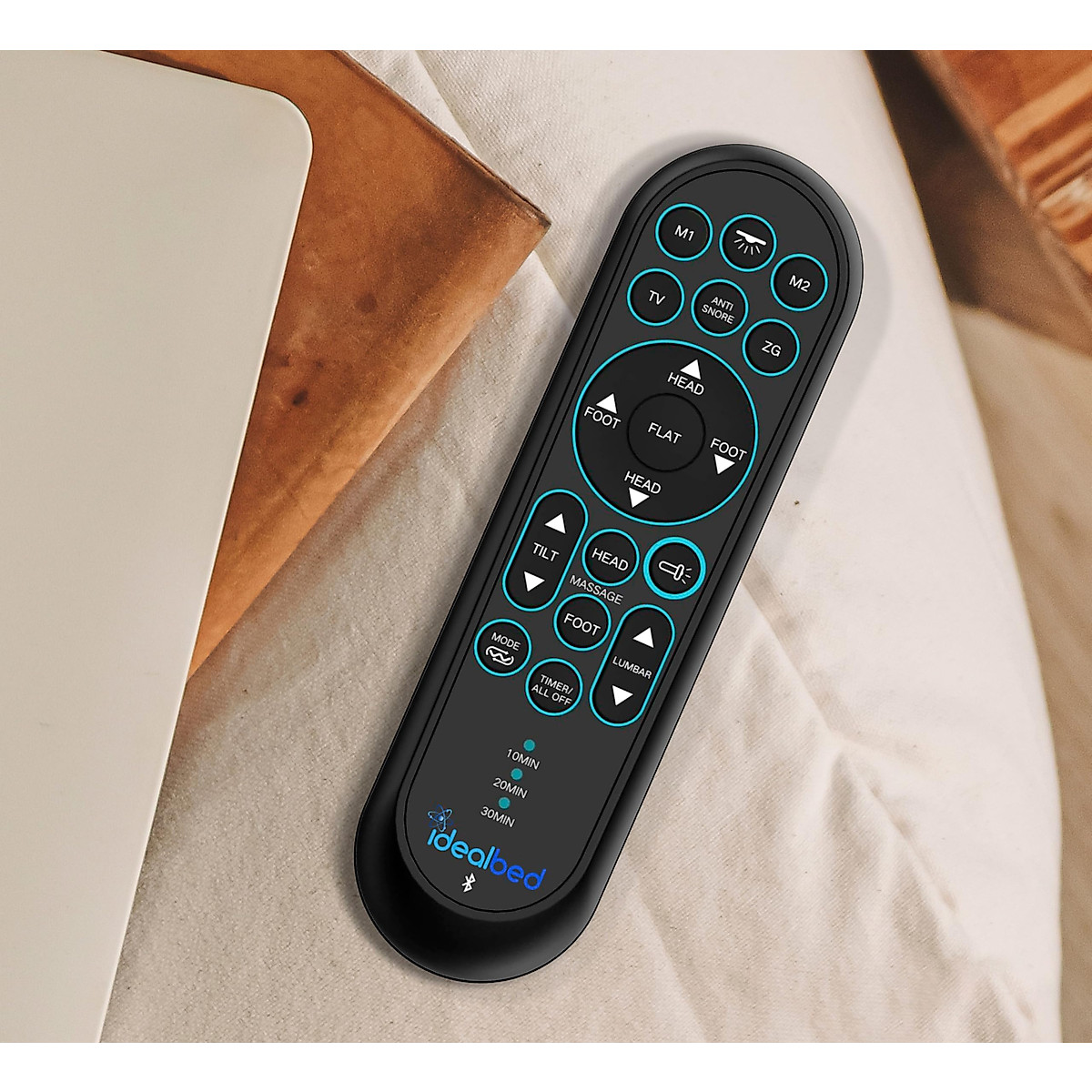 iDealBed S4 Nebula Luxury Hybrid Mattress + 7i Custom Adjustable Bed Sleep System, Comfort, Cooling & Support, Silent Performance, Lumbar Support, Pillow Tilt (Medium Firm, Queen)