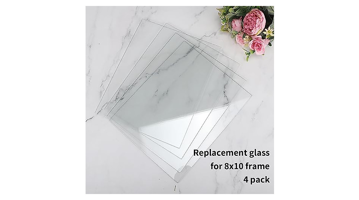 8x10 Glass Replacement Sheets - Lyeasw Set of 4