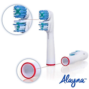 Replacement Brush Heads Compatible With Oral B- Double Clean Design, Pack of 20 Generic Electric Toothbrush Replacement Heads- Fits Oralb Pro 7000, 1000, 8000, 9000, 1500, 5000, Kids, Vitality & More!